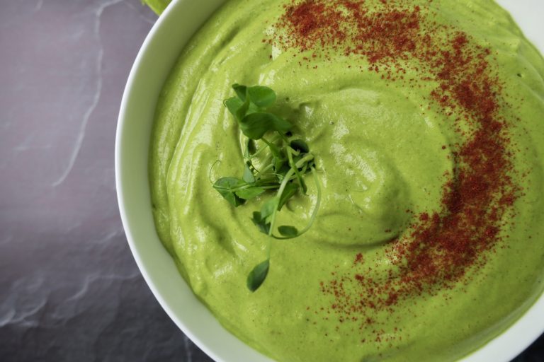 Green Machine Curried Zucchini Hummus - HookedOnPlants