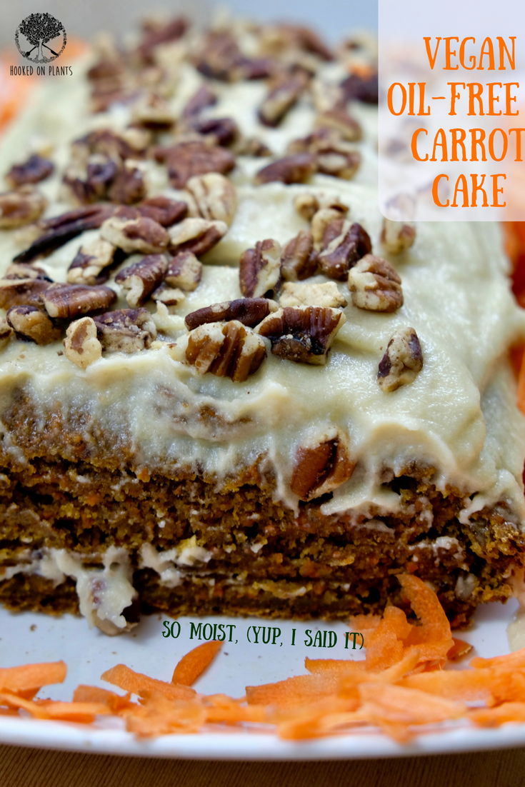 Vegan Carrot Cake + Cashew Frosting | Oil-Free & MOIST