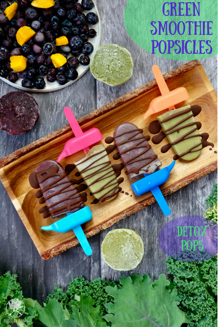 Chocolate Green Smoothie Popsicles | Detox Pops