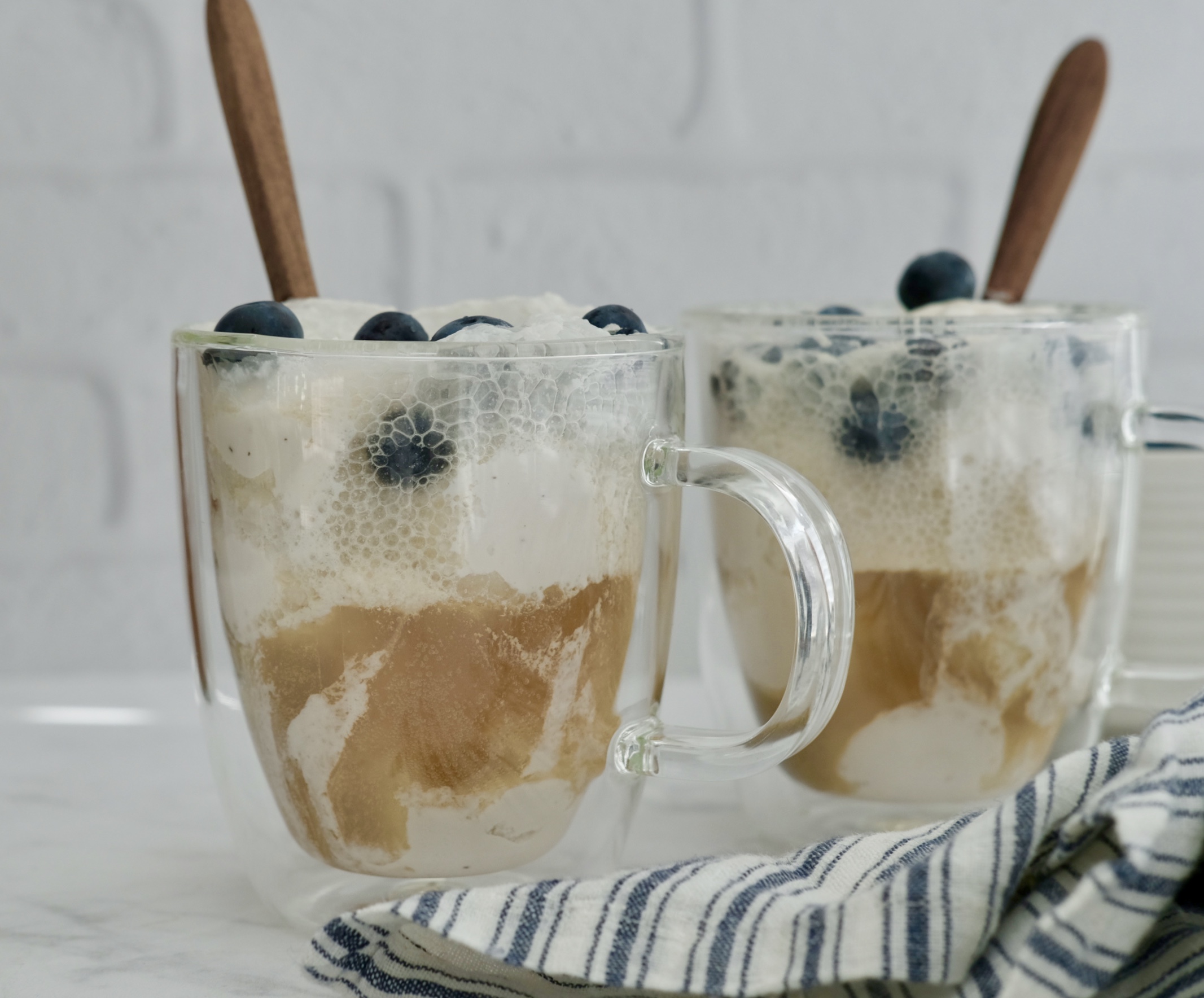 Ginger Coconut Kombucha Float | Easiest Vegan Dessert Ever