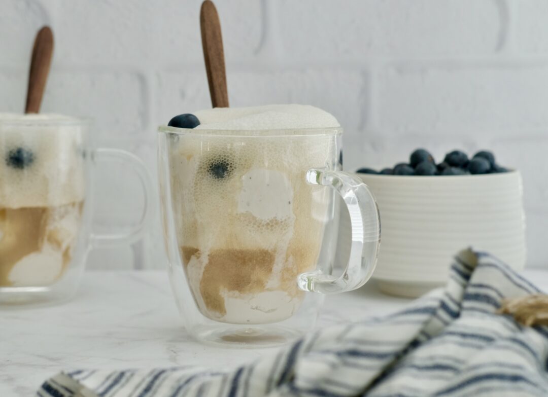 Ginger Coconut Kombucha Float | Easiest Vegan Dessert Ever