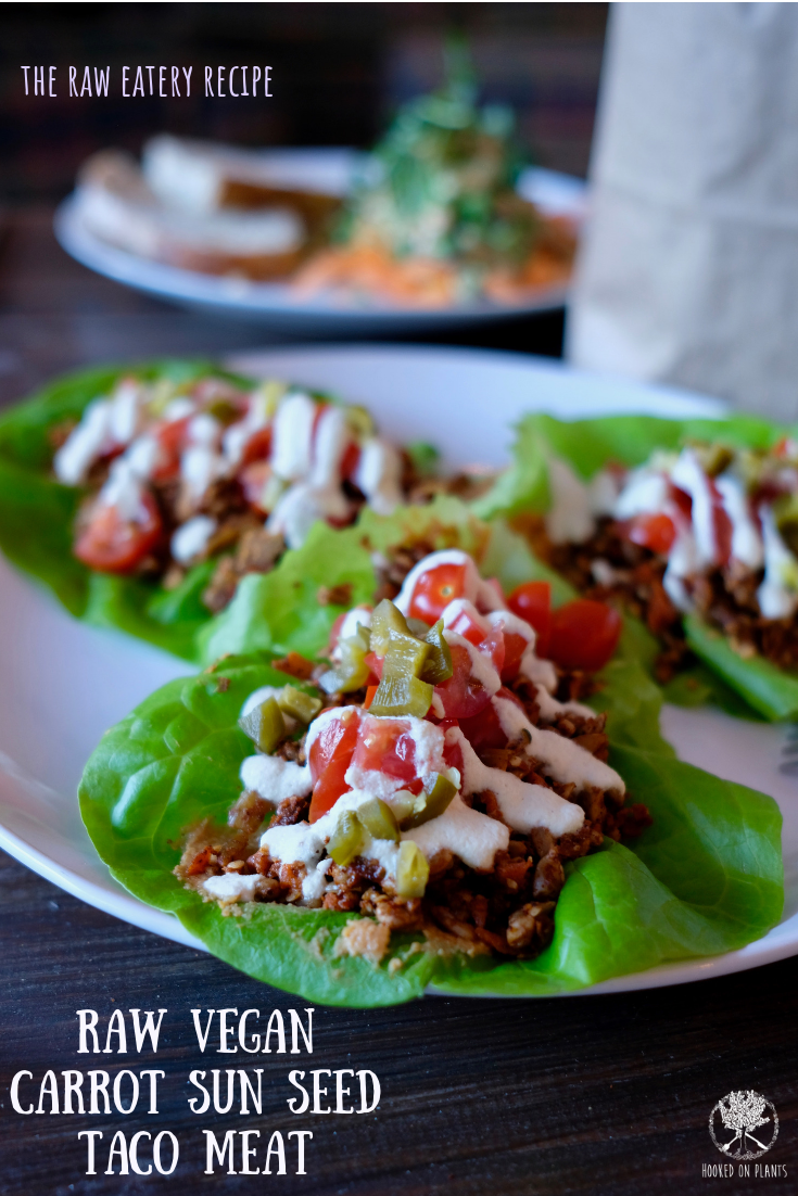 Raw Eatery Carrot Sun Seed Taco Meat | Vegan + Quick + Easy
